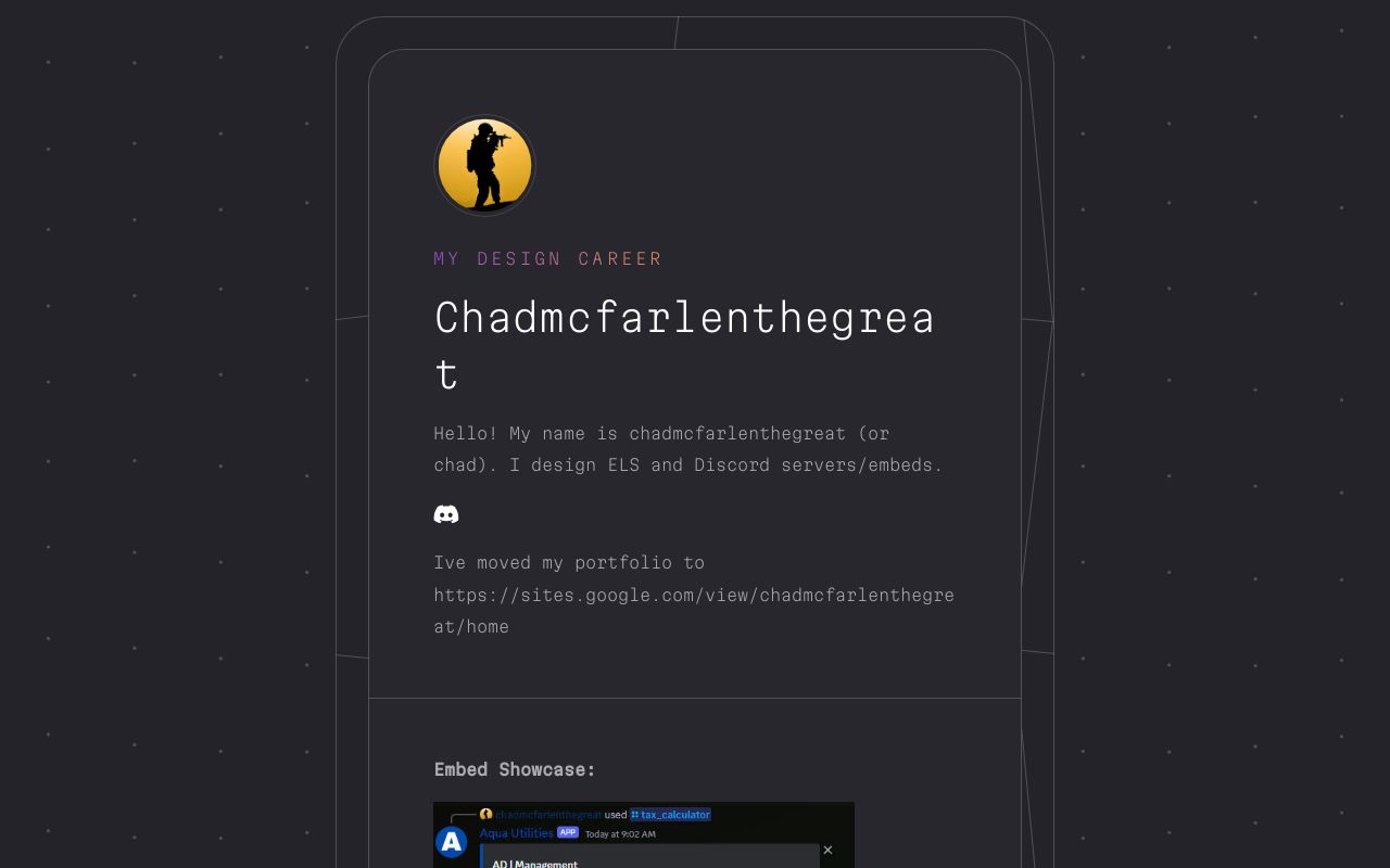 Chad's showcase